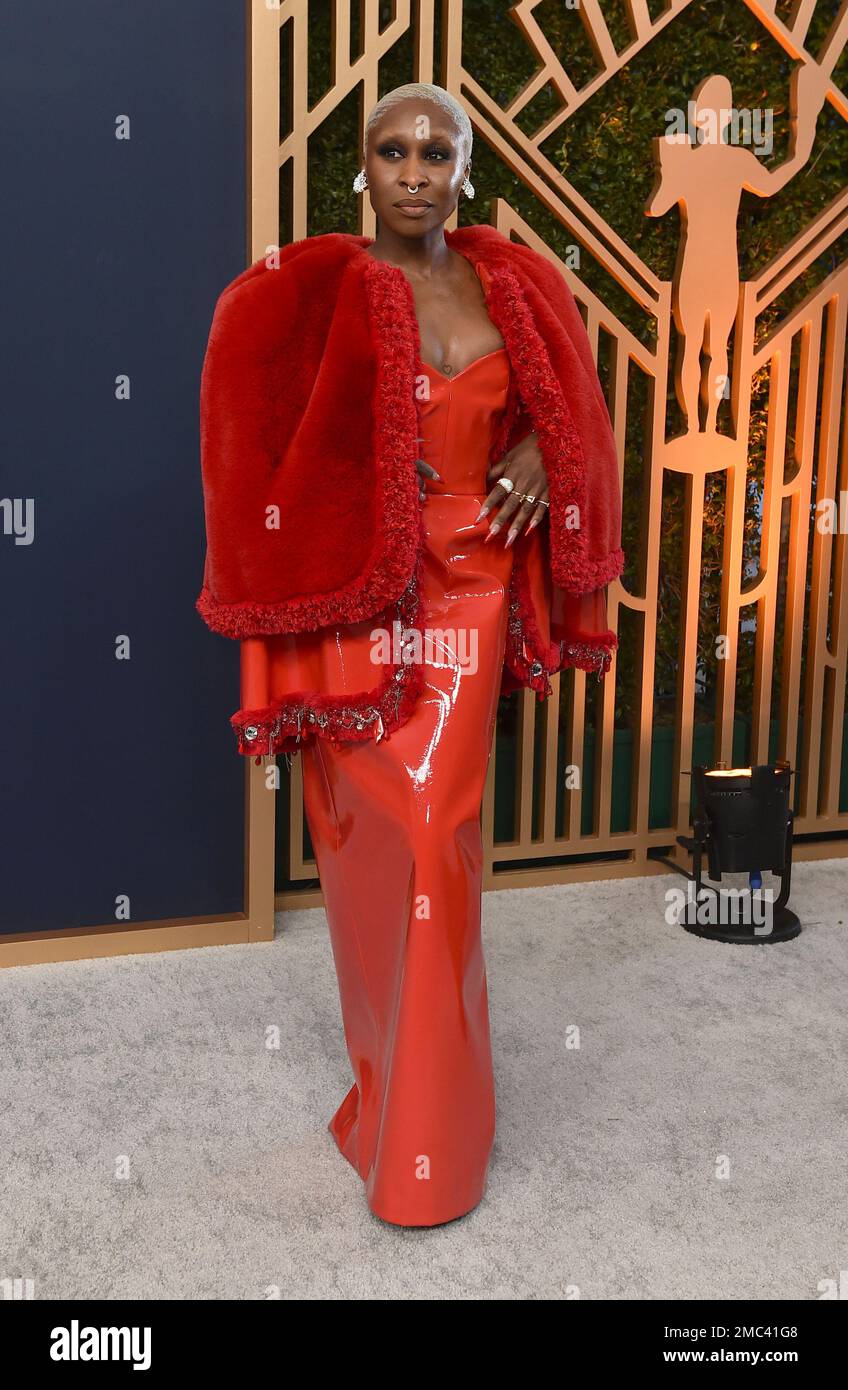 Cynthia Erivo arrives at the 28th annual Screen Actors Guild Awards at ...