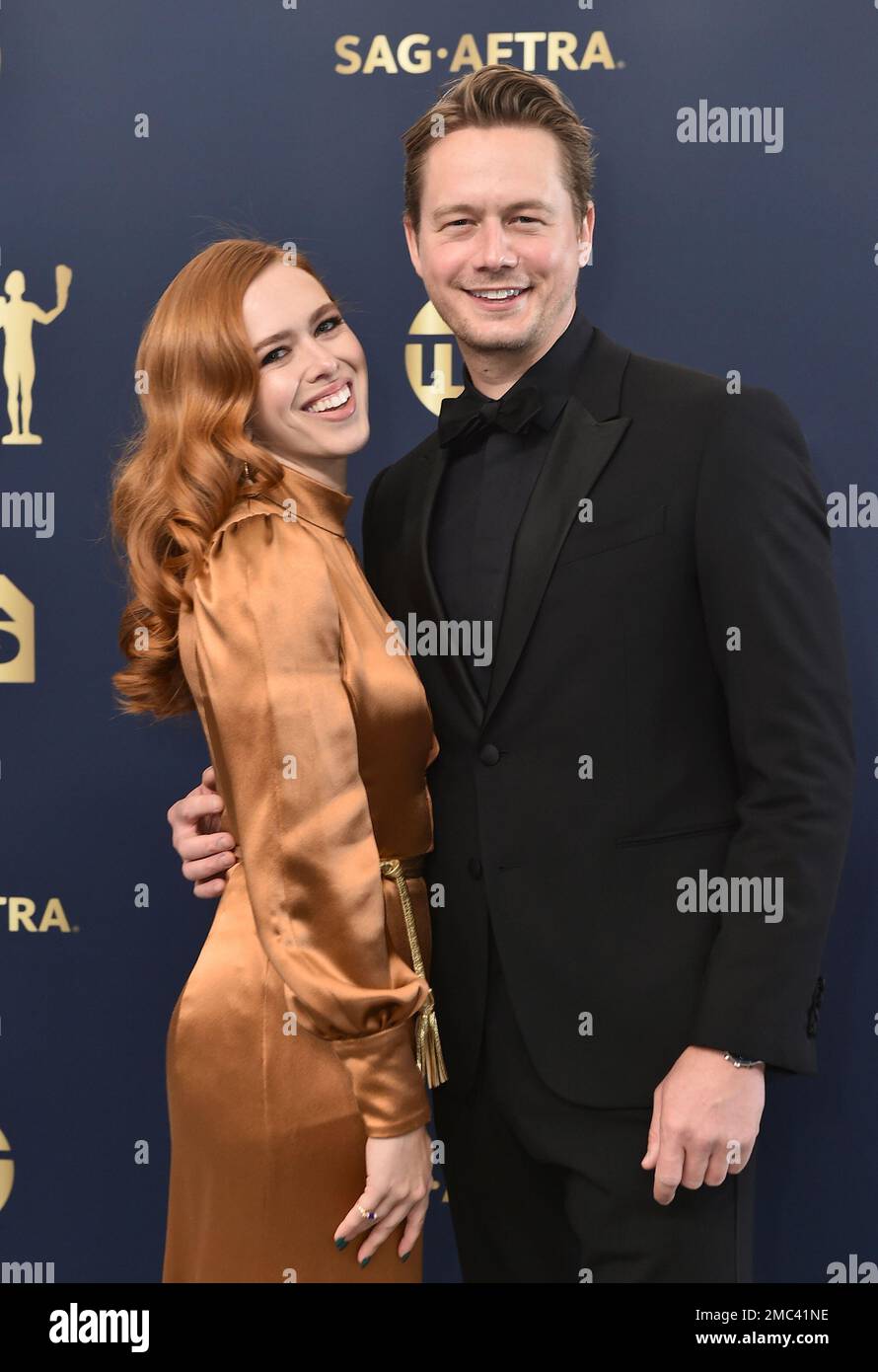 Elizabeth McLaughlin, left, and Christoph Sanders arrives at the 28th ...