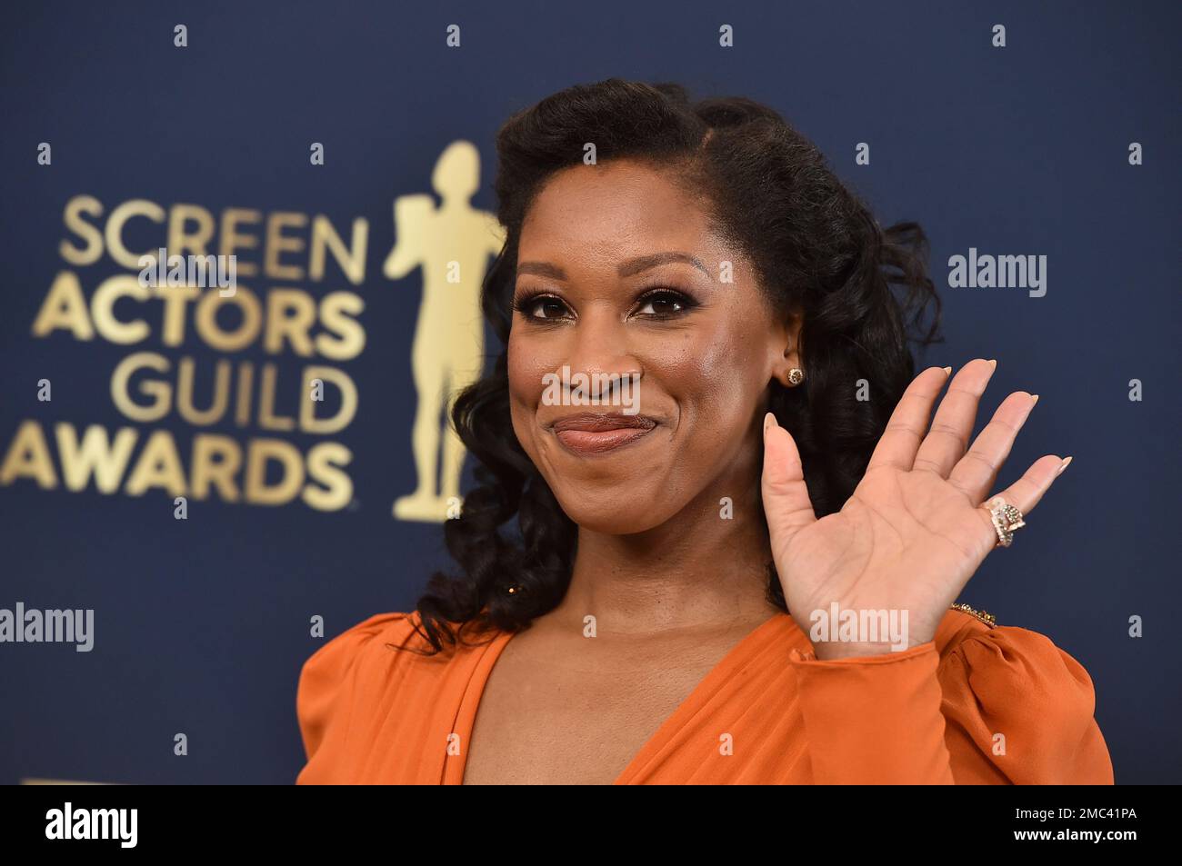 Amber Friendly arrives at the 28th annual Screen Actors Guild Awards at ...