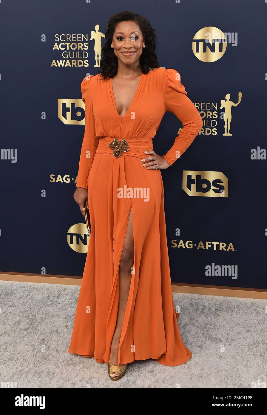 Amber Friendly arrives at the 28th annual Screen Actors Guild Awards at ...