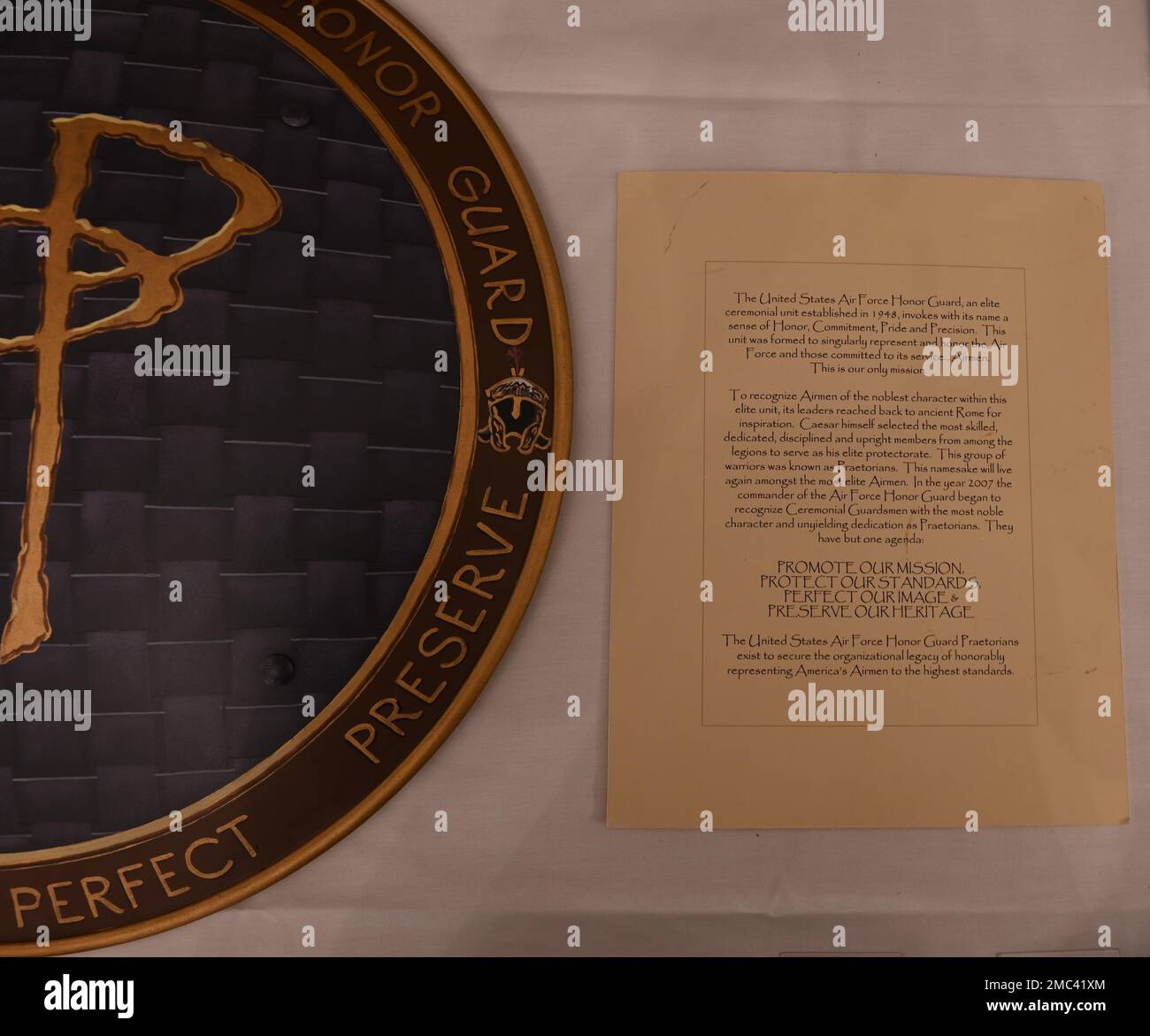 A declaration to the Praetorian Order and a Praetorian shield rest on ...