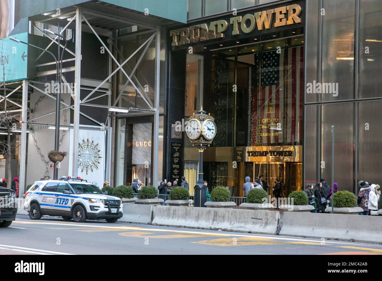 Trump Tower is visible in New York City on Sunday, February 20, 2022 ...