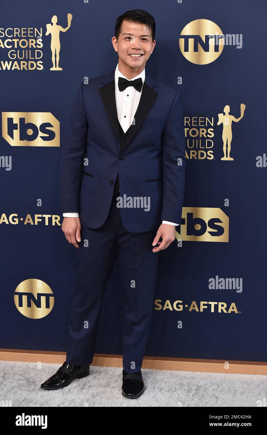 Telly Leung arrives at the 28th annual Screen Actors Guild Awards at ...