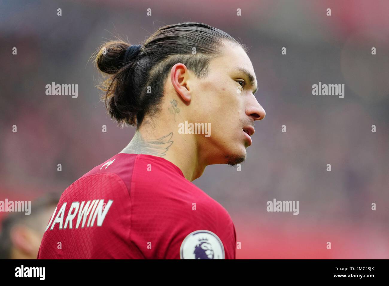 Liverpool's Darwin Nunez during the English Premier League soccer match ...
