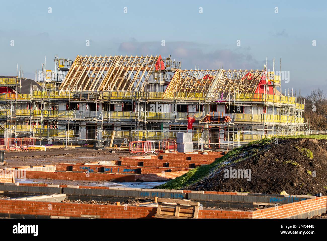 Keepmoat Homes property developers, a development site in Chorley ...