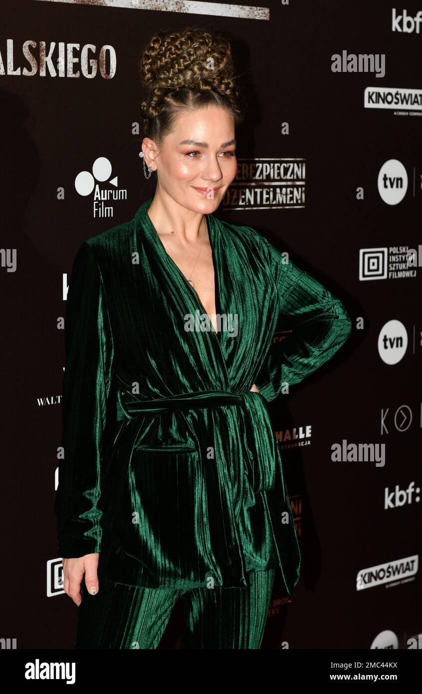 Singer Marika (Marta Kosakowska) attends the ceremonial premiere of the ...