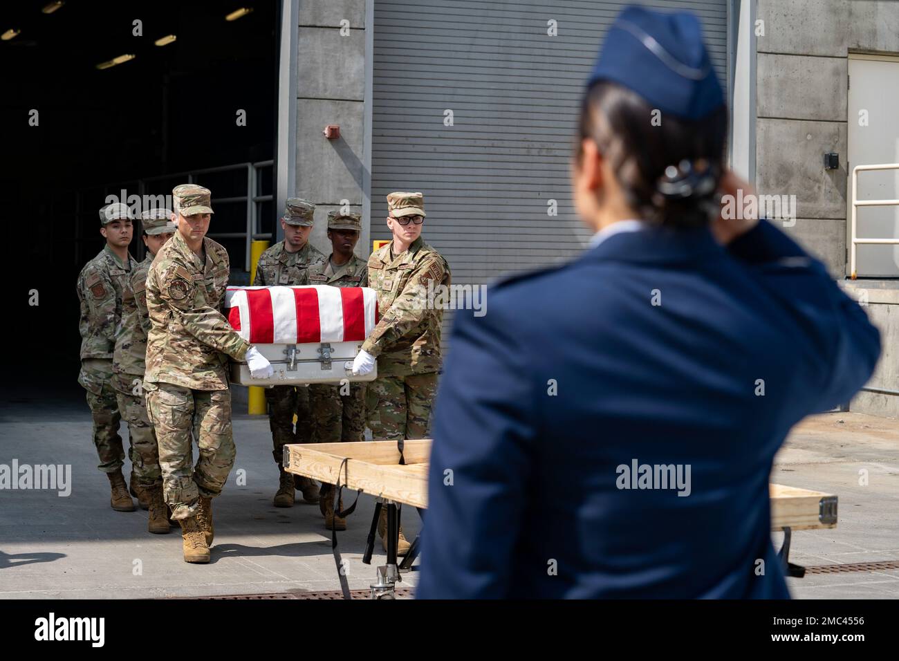 U.S. Air Force Airmen with the Joint Base Elmendorf-Richardson Honor ...