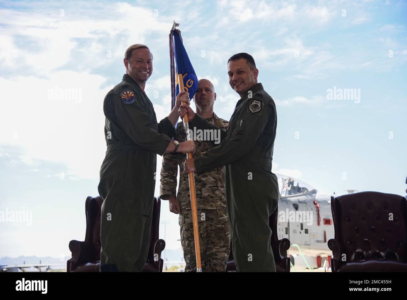 U.S. Air Force Col. Razvan Radoescu, 355th Operations Group commander ...