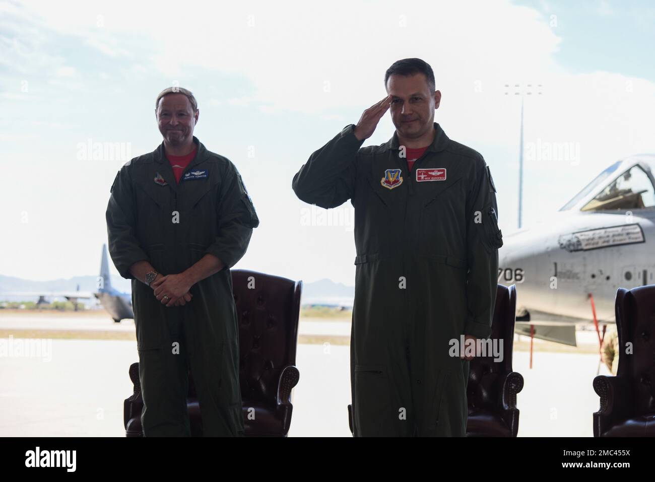 U.S. Air Force Col. Razvan Radoescu, 355th Operations Group commander ...