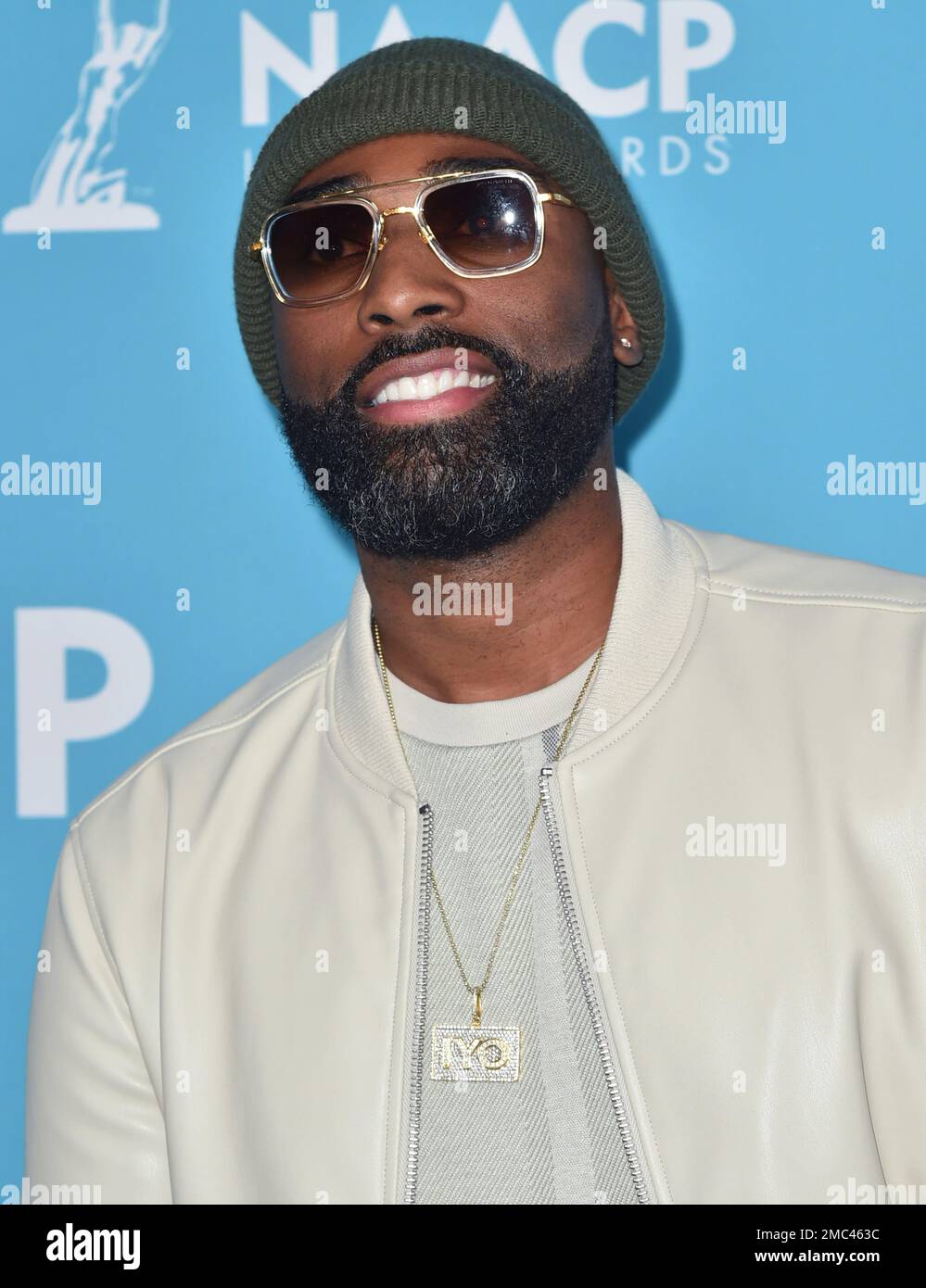 Isaac Yowman arrives at the 53rd NAACP Image Awards live show screening ...