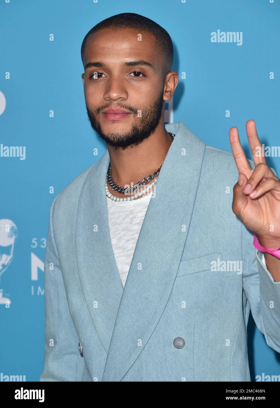 Nic Ashe arrives at the 53rd NAACP Image Awards live show screening on ...