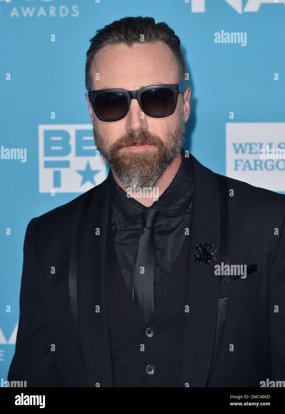 Dustin Harnish arrives at the 53rd NAACP Image Awards live show ...
