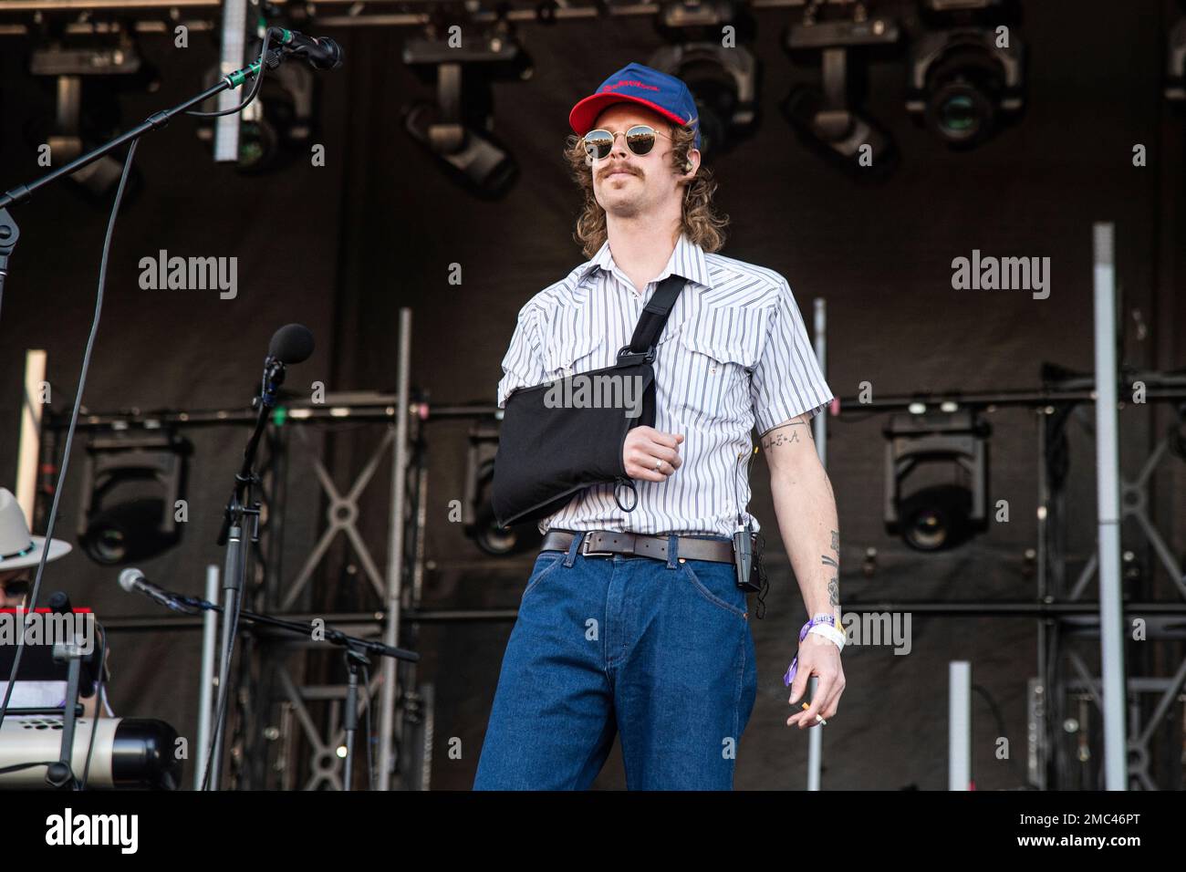 Taylor Meier of Caamp performs at Innings Festival at Tempe Beach Park ...