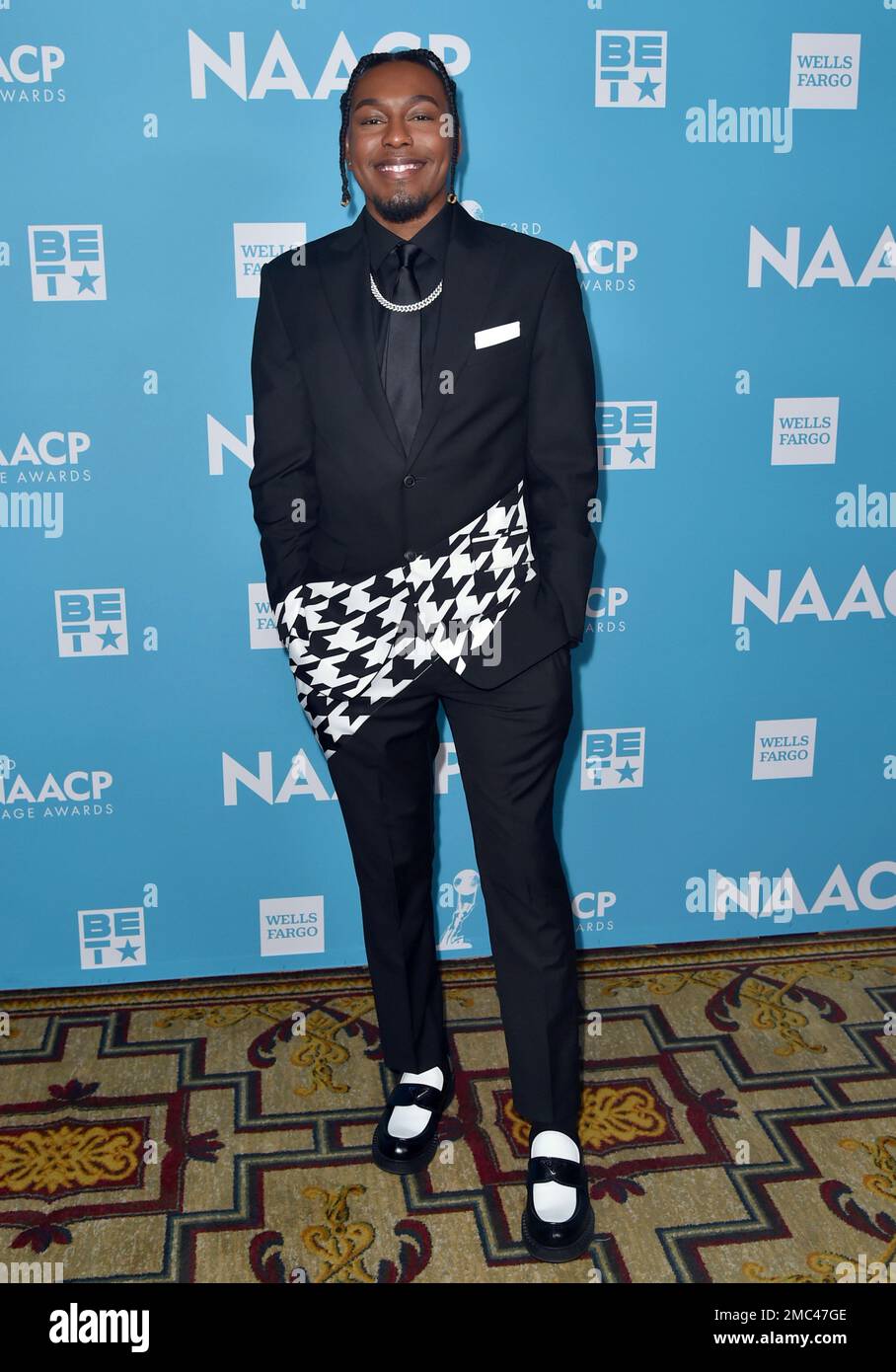 Terrell Grice arrives at the 53rd NAACP Image Awards live show ...