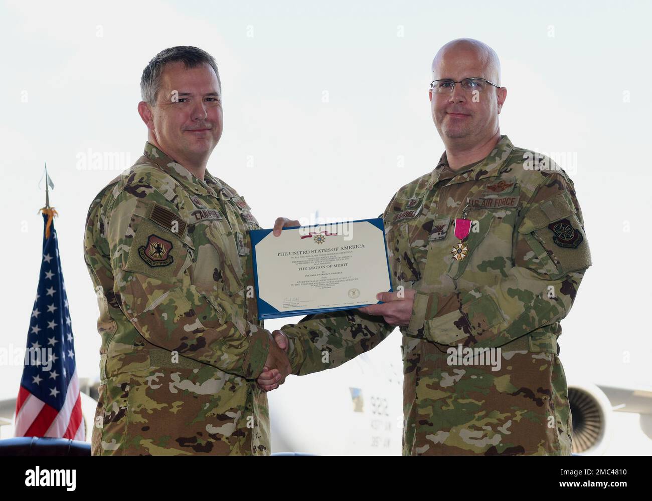 U.S. Air Force Col. Robert V. Lankford, 437th Airlift Wing commander ...