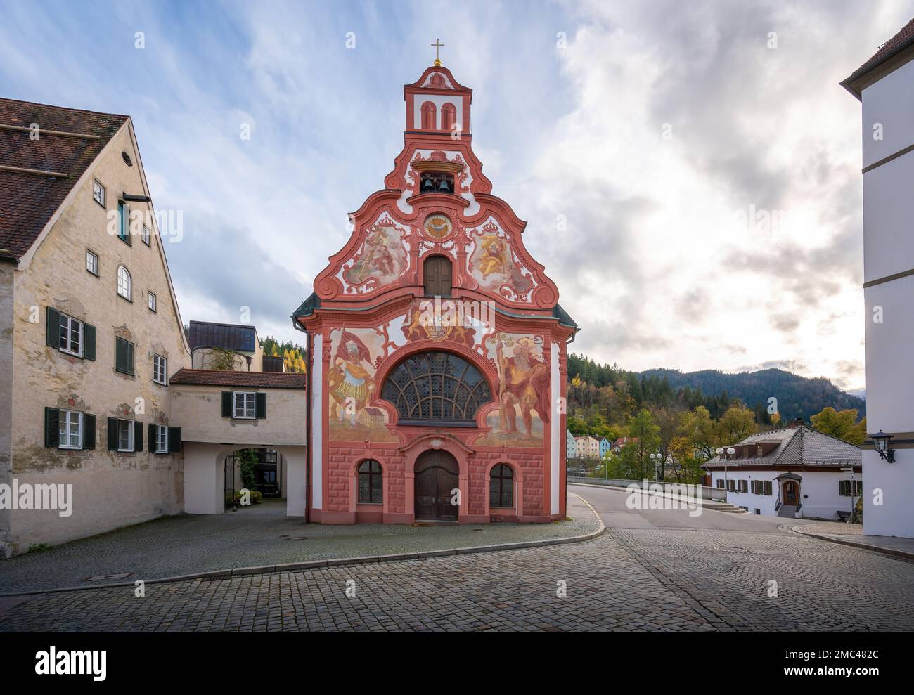 Holy Spirit Hospital Church - Fussen, Bavaria, Germany Stock Photo - Alamy