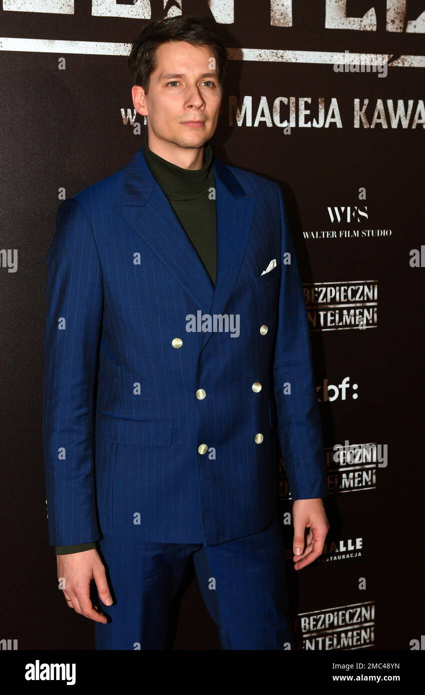 Actor Michal Barczak attends the ceremonial premiere of the film ...