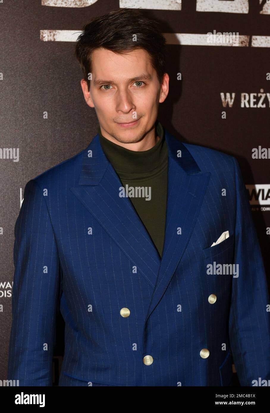 Actor Michal Barczak attends the ceremonial premiere of the film ...