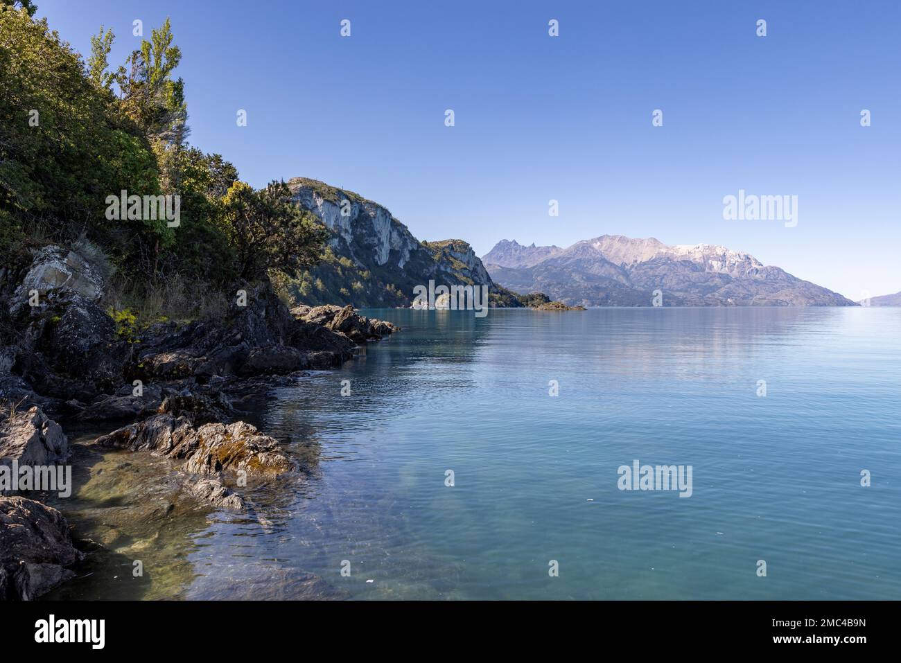 Lago General Carrera near Puerto Rio Tranquilo with the famous Marble ...