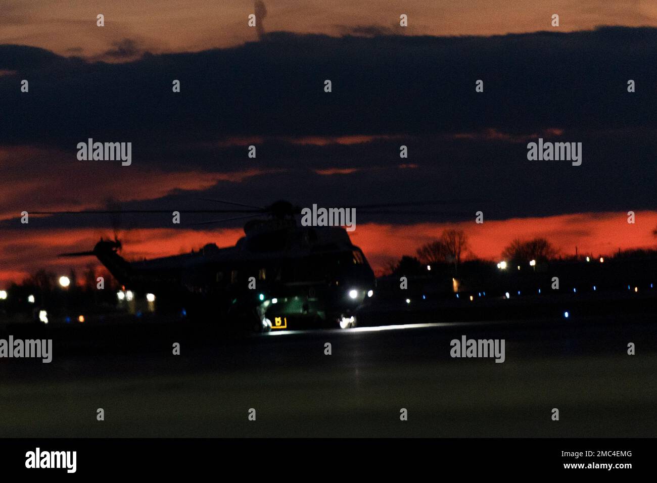 The Marine One helicopter carrying President Joe Biden and first lady ...