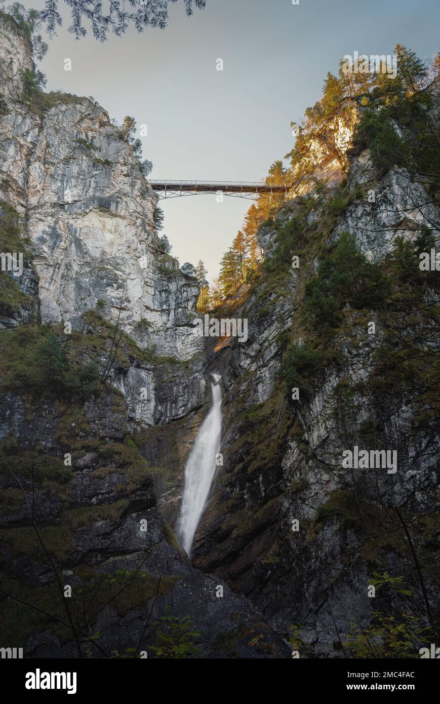 Bridge with waterfall hi-res stock photography and images - Alamy