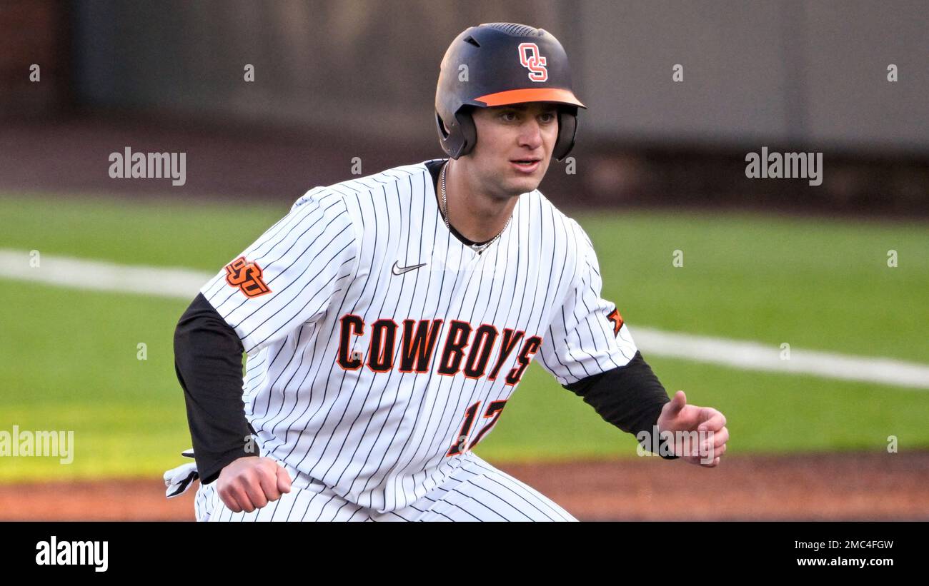 Oklahoma St. player Jake Thompson plays against Vanderbilt during an ...
