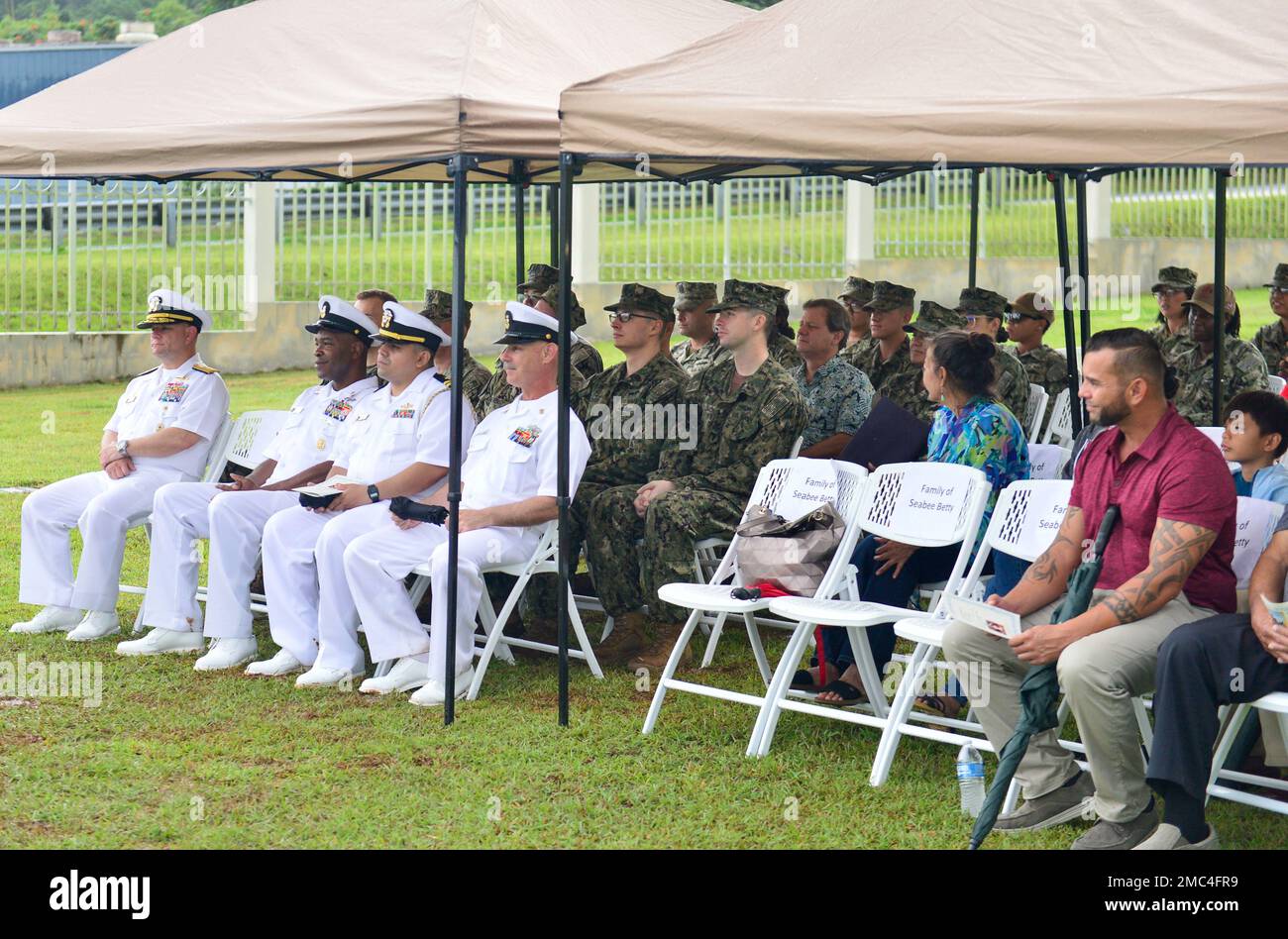 PITI, Guam (June 24, 2022) Seabees and Officers assigned to various ...
