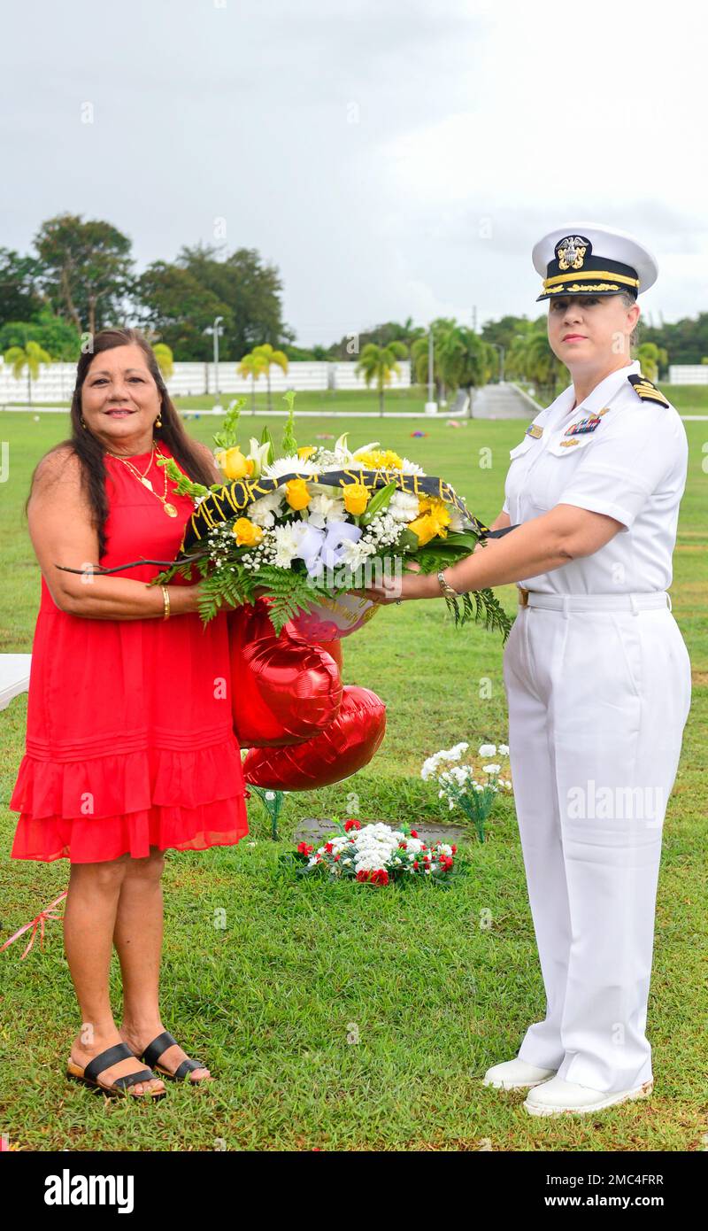 PITI, Guam (June 24, 2022) Seabee Betty’s daughter, Debbie Peredo Lujan ...