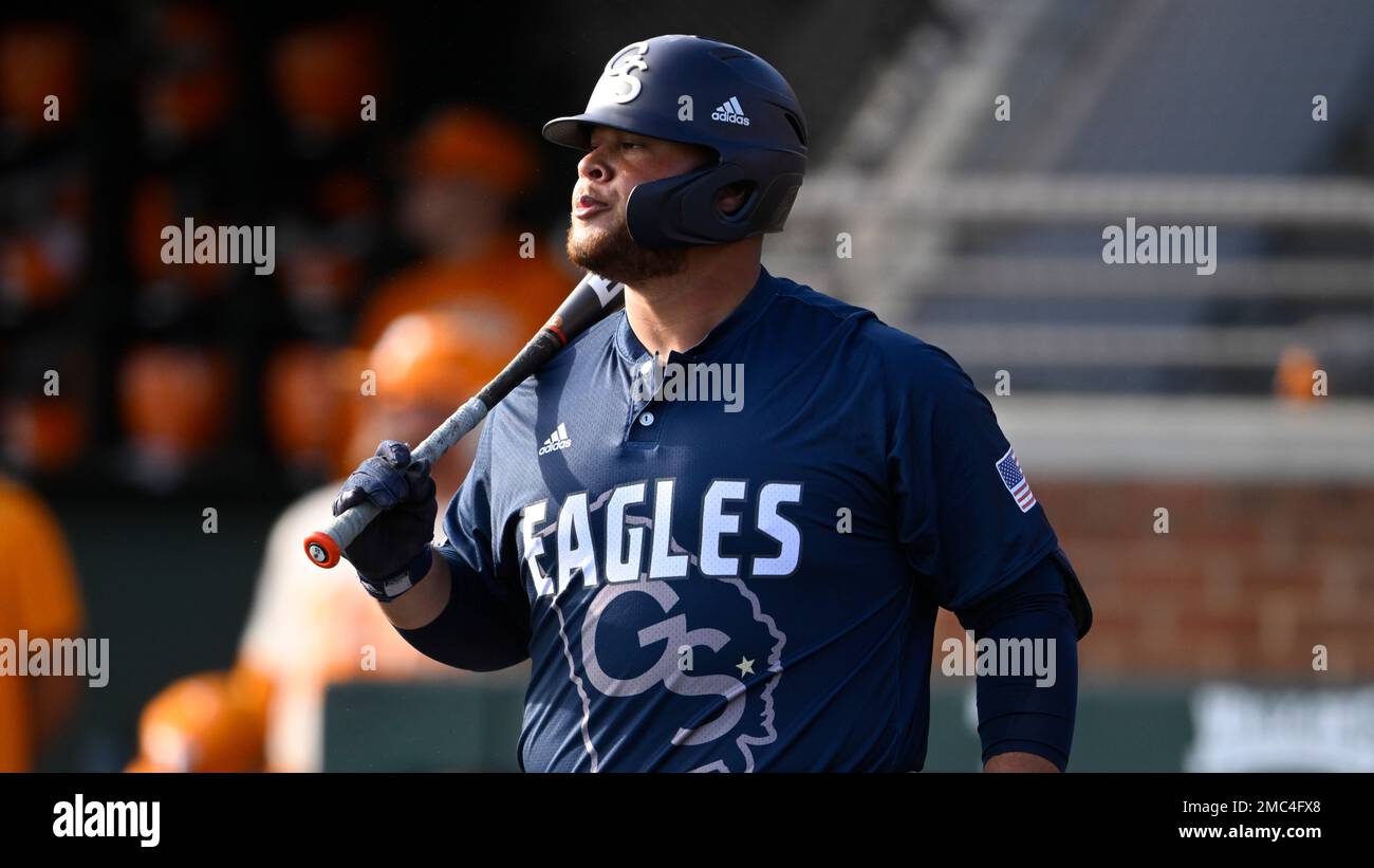 Georgia Southern player Corey Dowdell competes in an NCAA baseball game ...