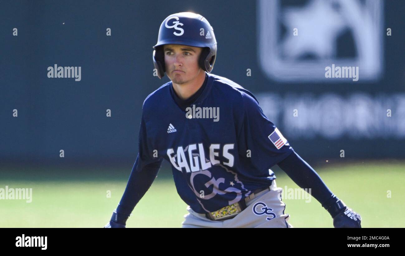 Georgia Southern player Jesse Sherrill competes in an NCAA baseball ...