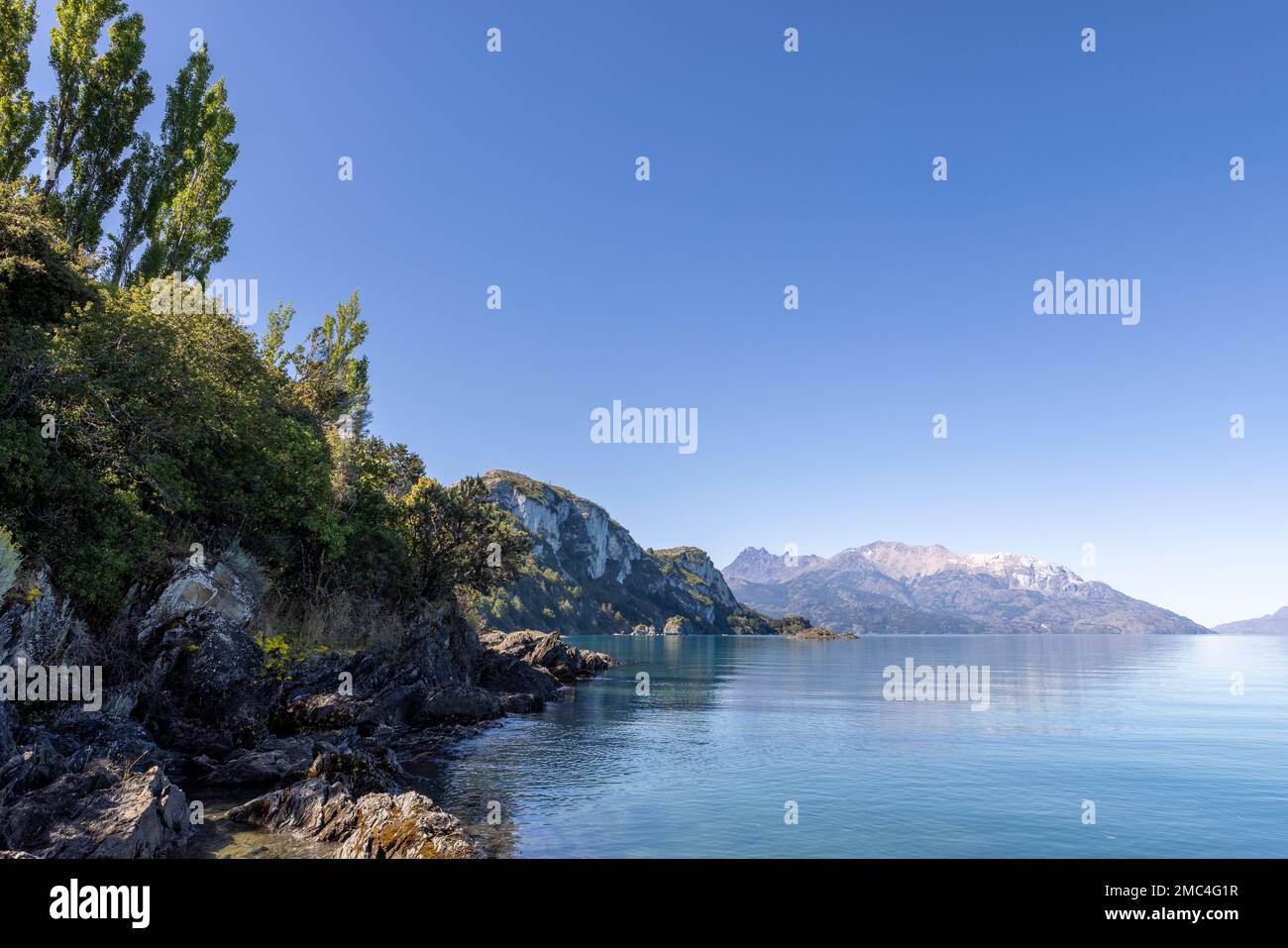 Lago General Carrera near Puerto Rio Tranquilo with the famous Marble ...