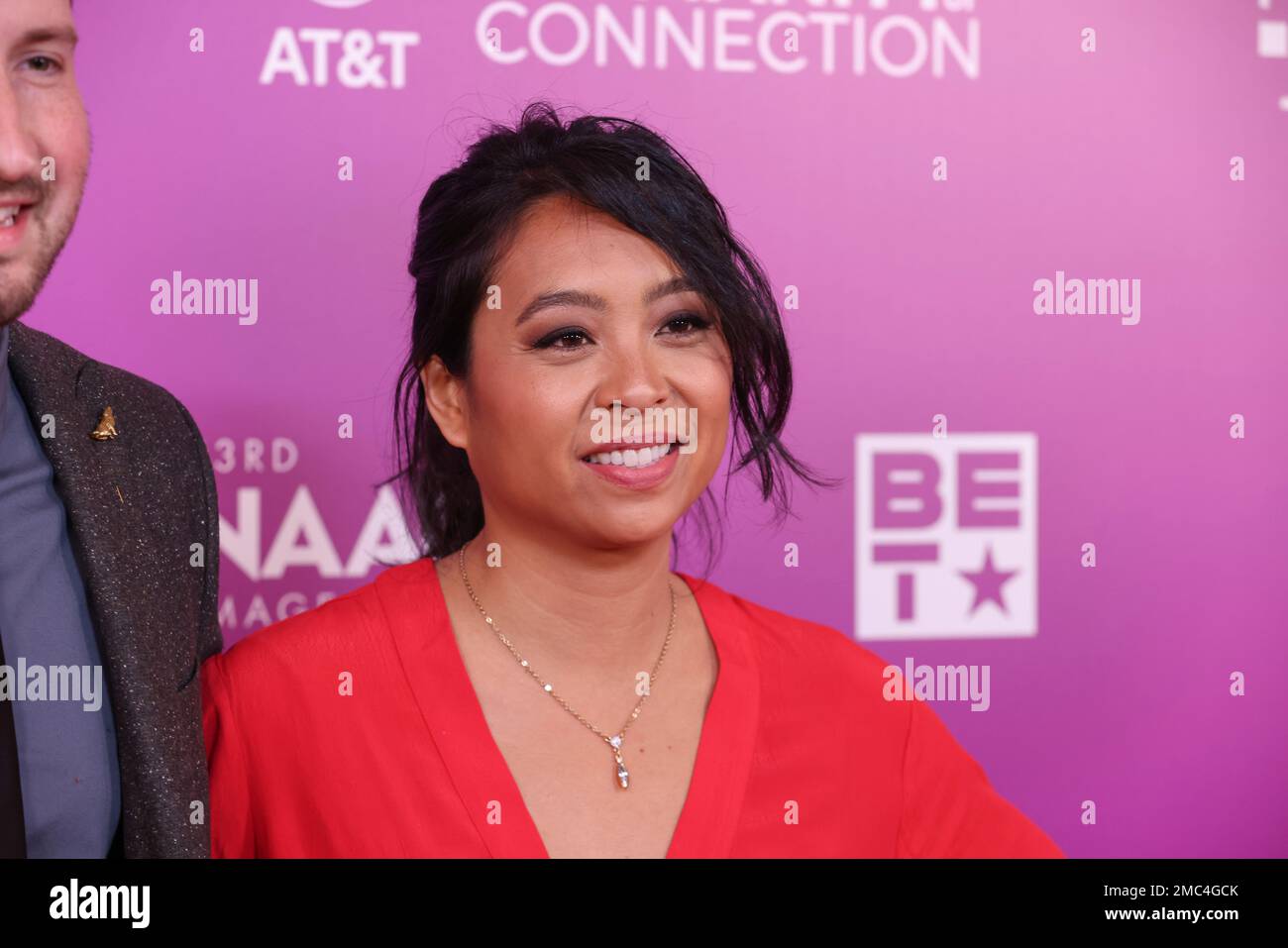 Maritte Lee Go arrives at the 53rd NAACP Image Awards Nominees ...