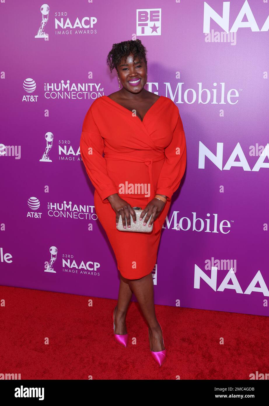 Akilah Green arrives at the 53rd NAACP Image Awards Nominees Reception ...