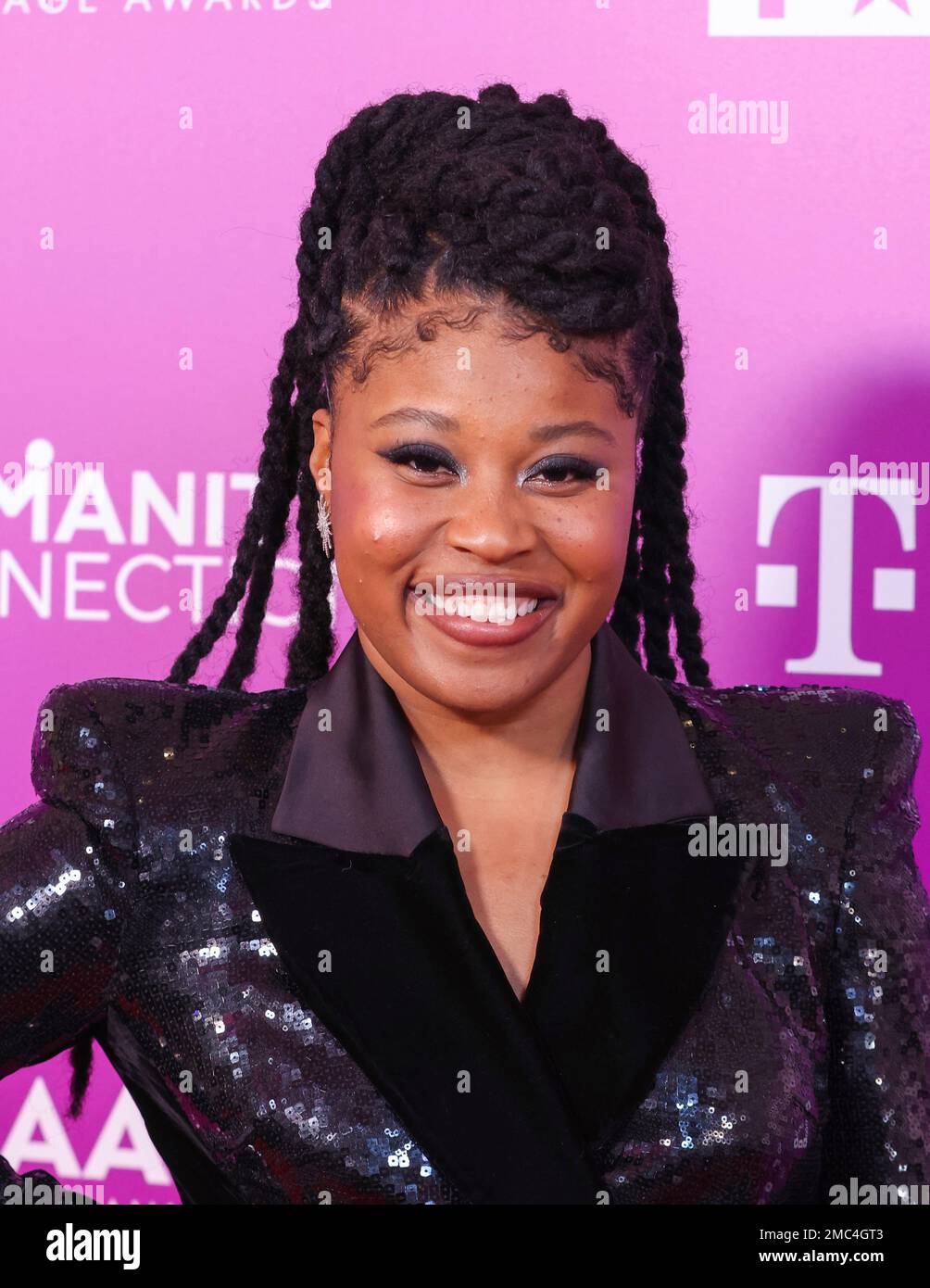 Dominique Fishback arrives at the 53rd NAACP Image Awards Nominees ...