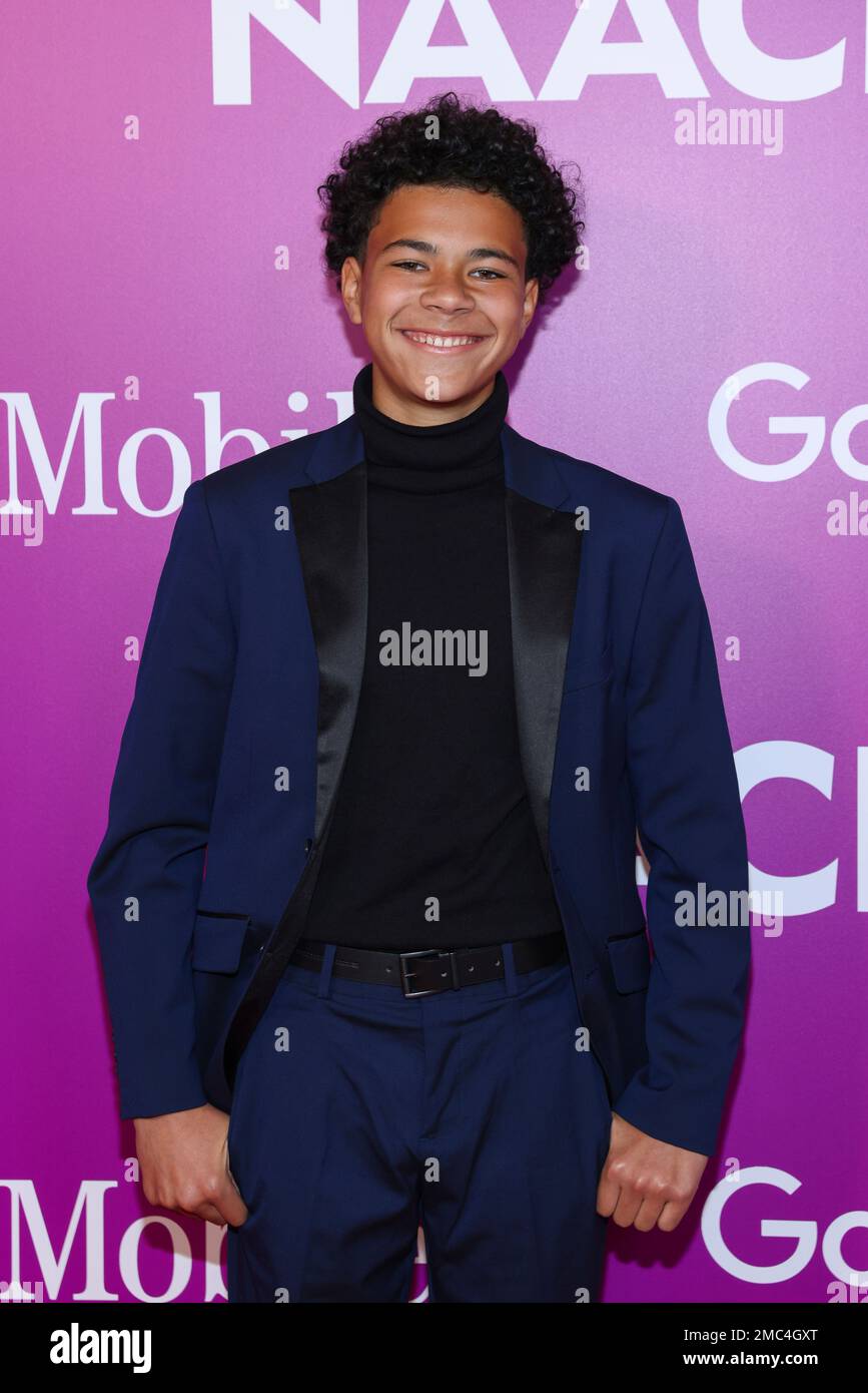 Jalon Christian arrives at the 53rd NAACP Image Awards Nominees ...