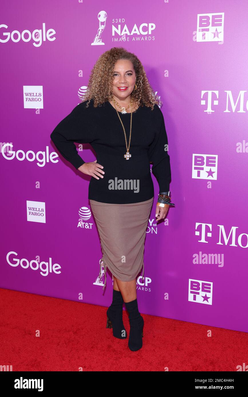 Kelli Richardson Lawson arrives at the 53rd NAACP Image Awards Nominees ...