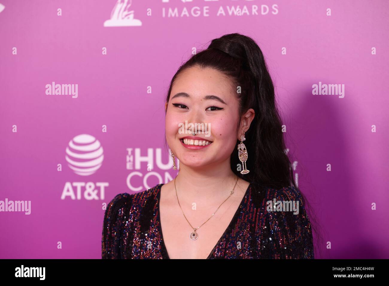 Christine Cho arrives at the 53rd NAACP Image Awards Nominees Reception ...
