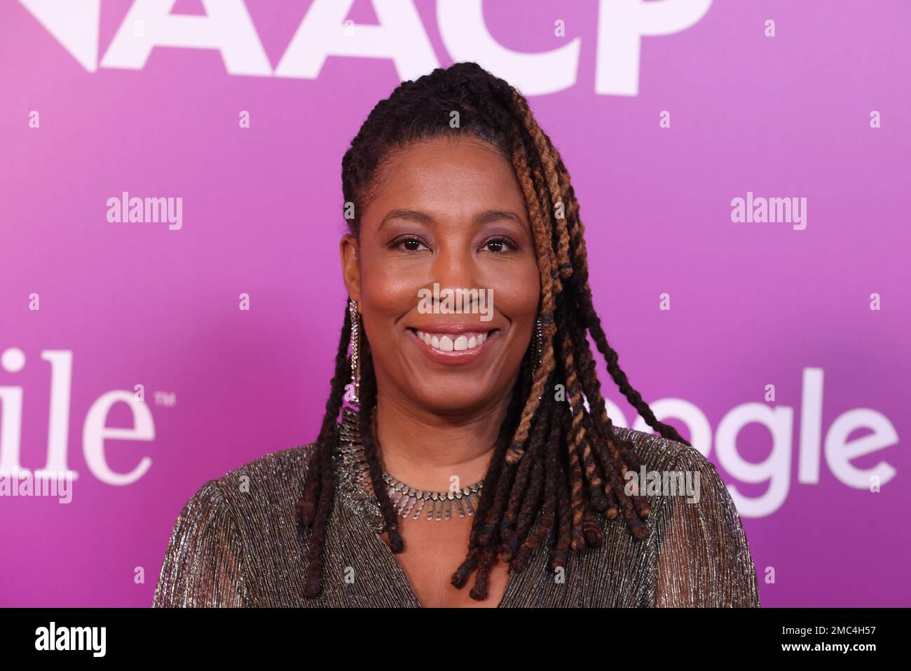 Daheli Hall arrives at the 53rd NAACP Image Awards Nominees Reception ...