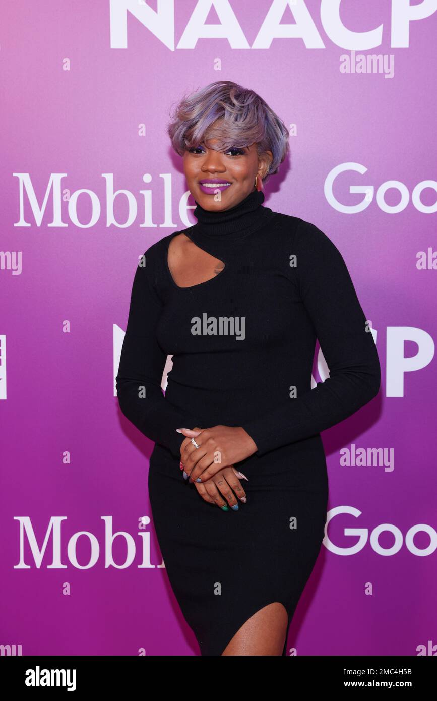 Nakia Stephens arrive at the 53rd NAACP Image Awards Nominees Reception ...