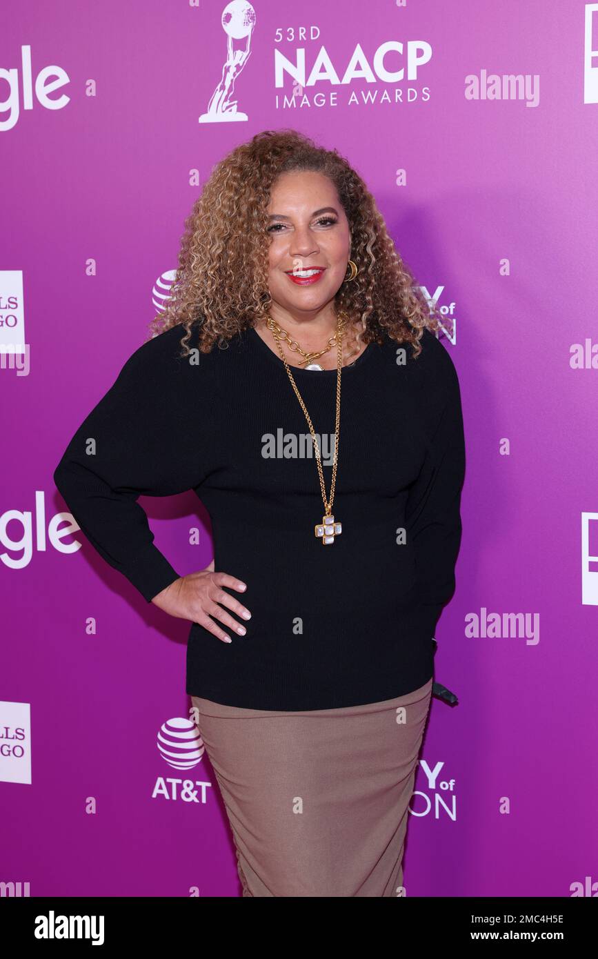 Kelli Richardson Lawson arrives at the 53rd NAACP Image Awards Nominees ...