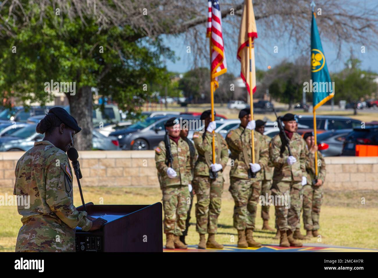 U.S. Army Col. Jennifer S. Karim, Incoming Commander of the 407th Army ...