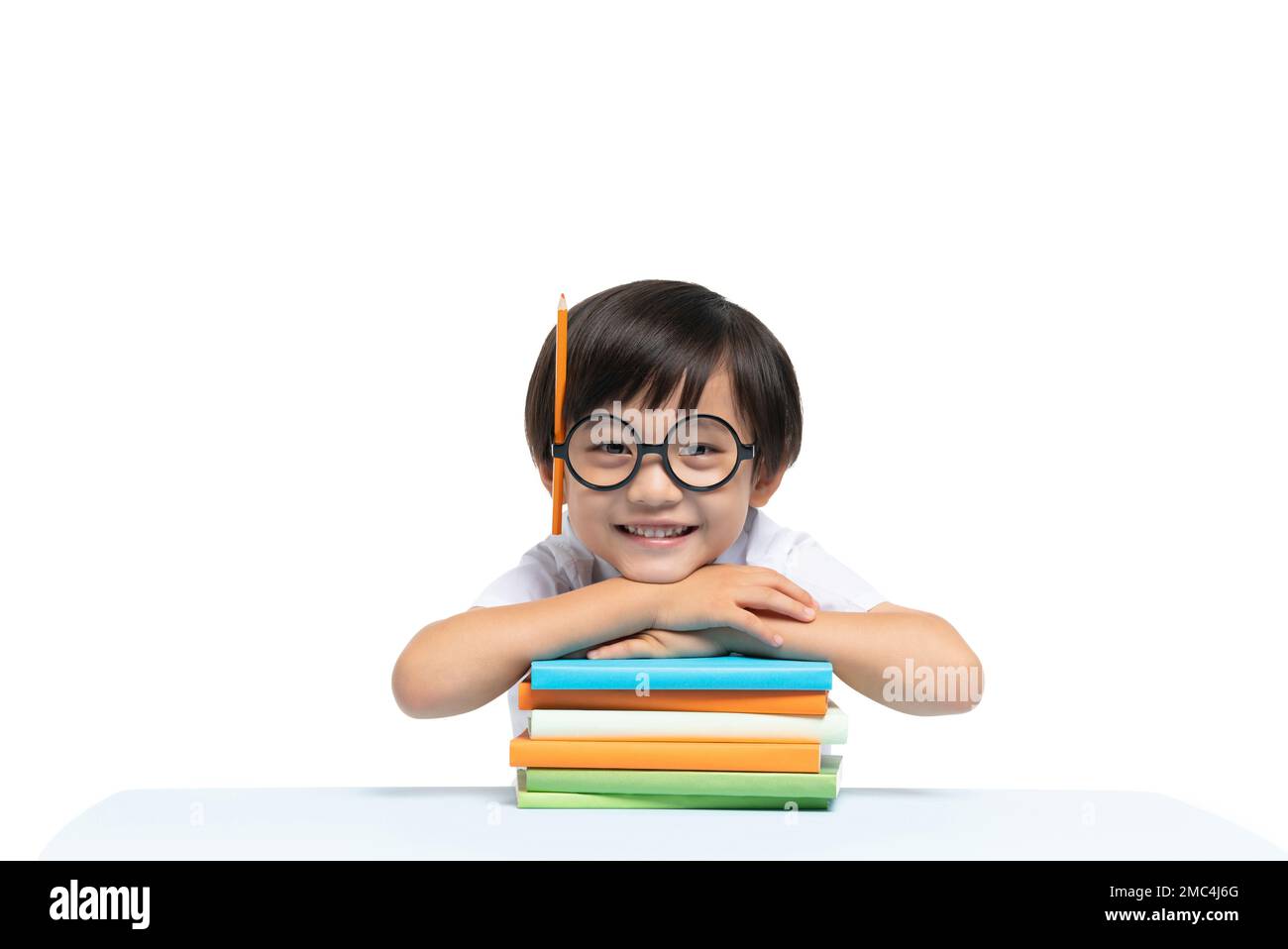 The little boy in learning Stock Photo - Alamy