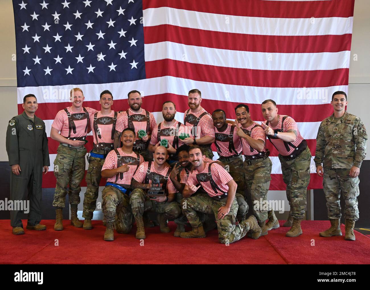 U.S. Airmen with the 721st Aerial Port Squadron, Ramstein Air Base ...