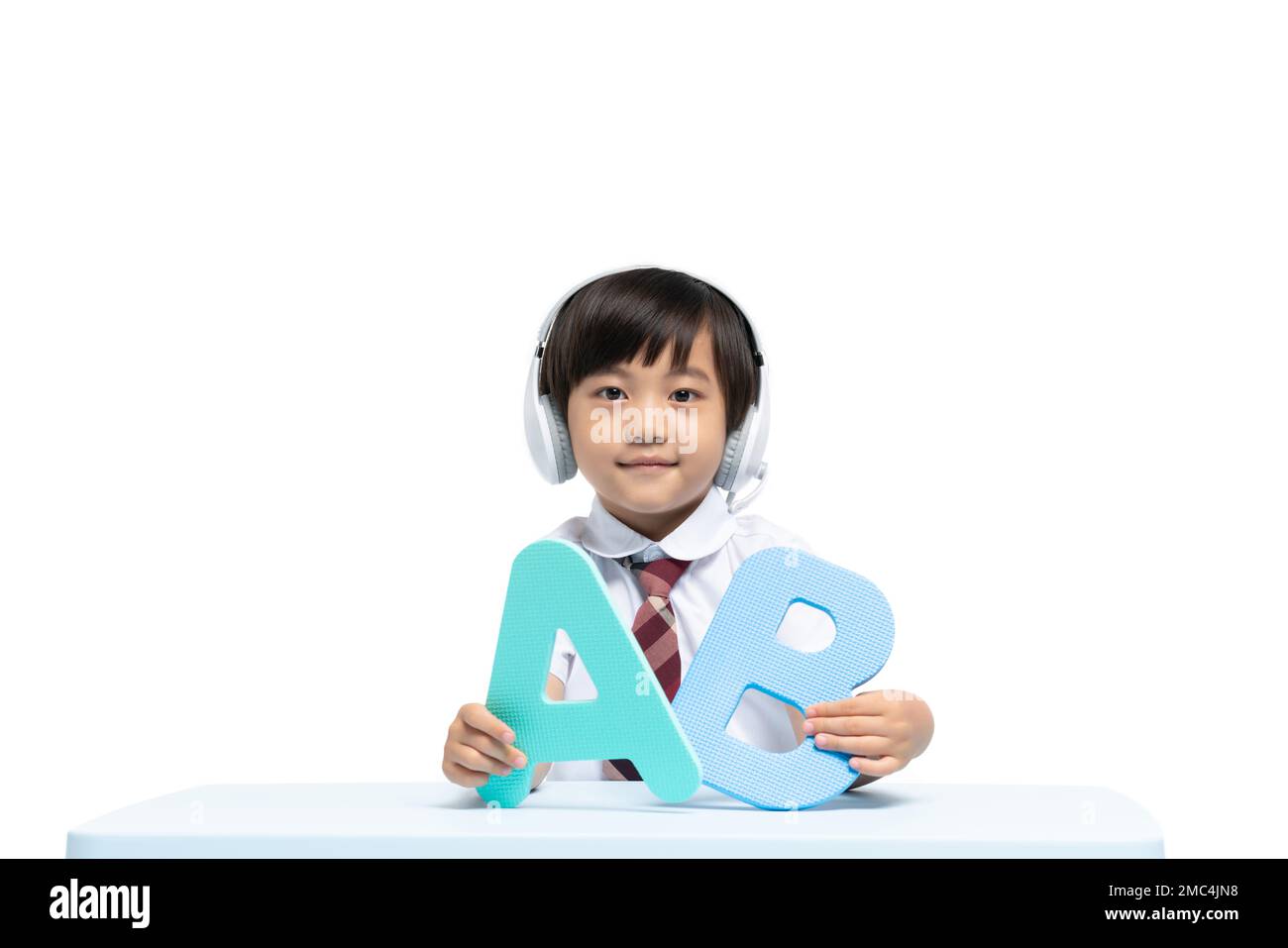 The little boy in learning Stock Photo - Alamy