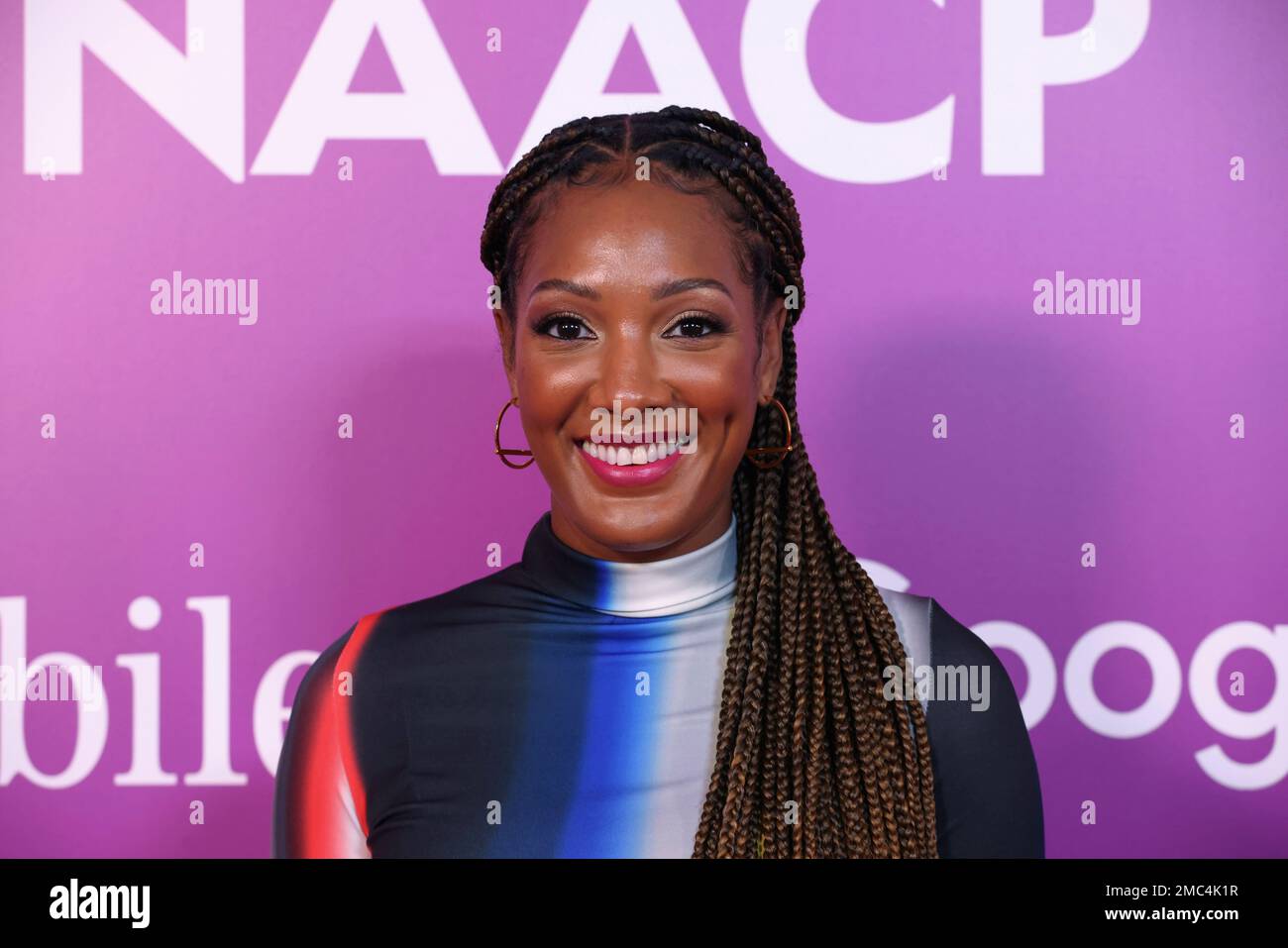 Stephanie Wash arrives at the 53rd NAACP Image Awards Nominees ...