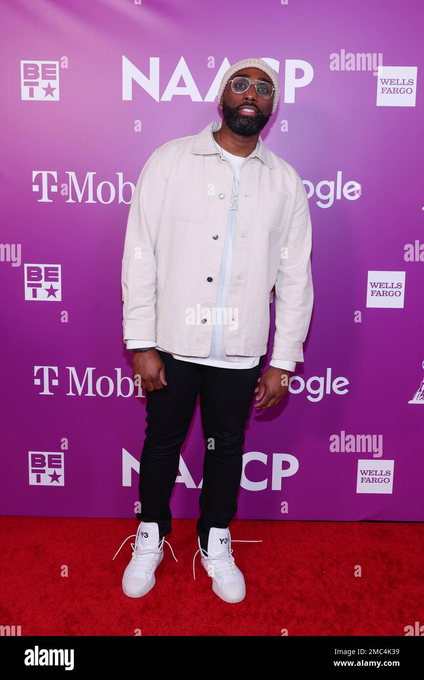 Isaac Yowman arrives at the 53rd NAACP Image Awards Nominees' Reception ...