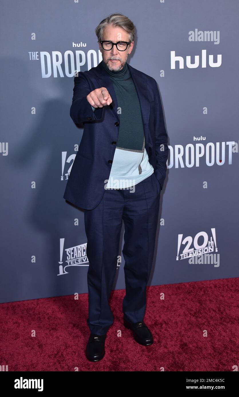 Alan Ruck arrives at the premiere of "The Dropout" at DGA Theater on ...