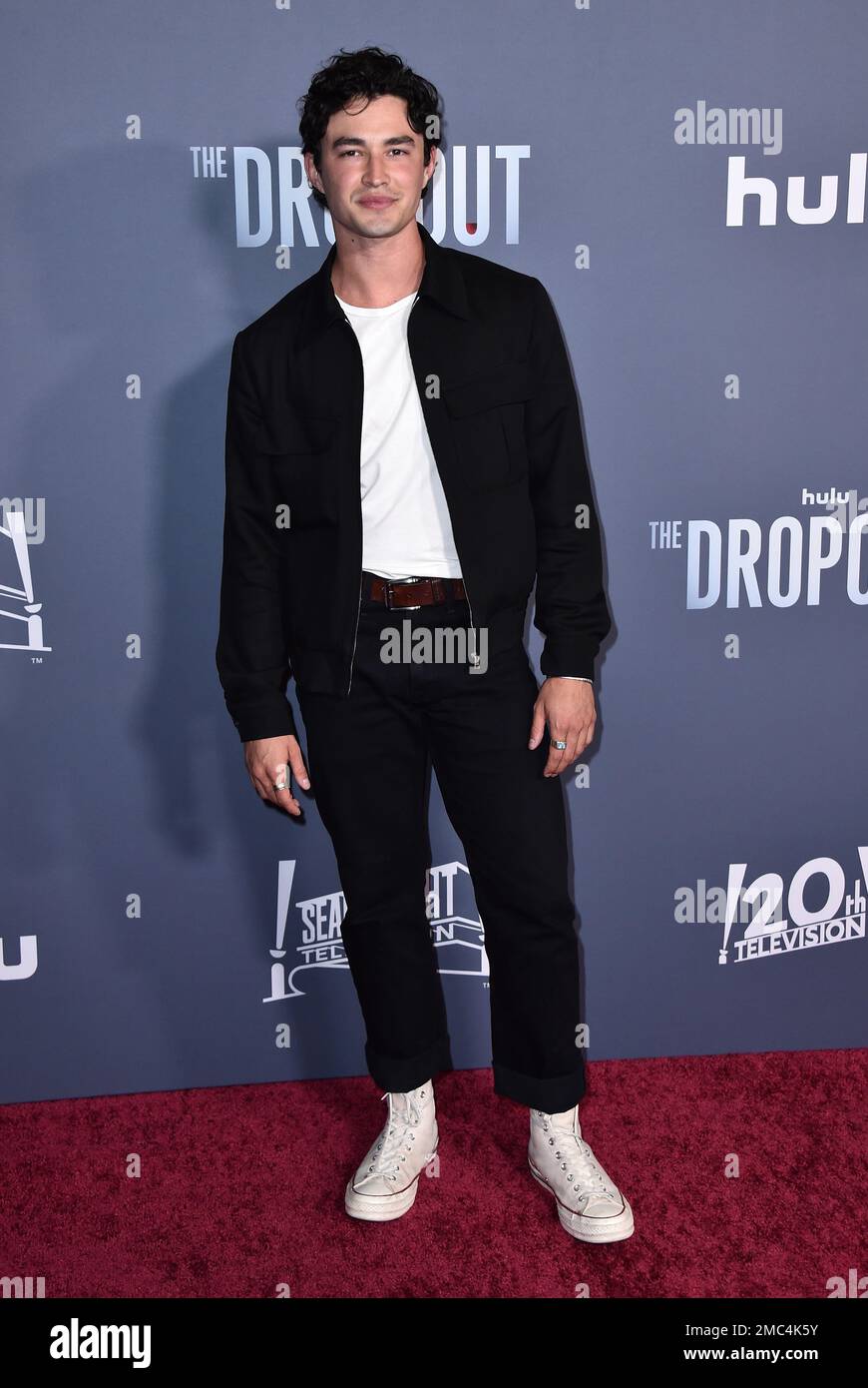 Gavin Leatherwood arrives at the premiere of "The Dropout" at DGA ...