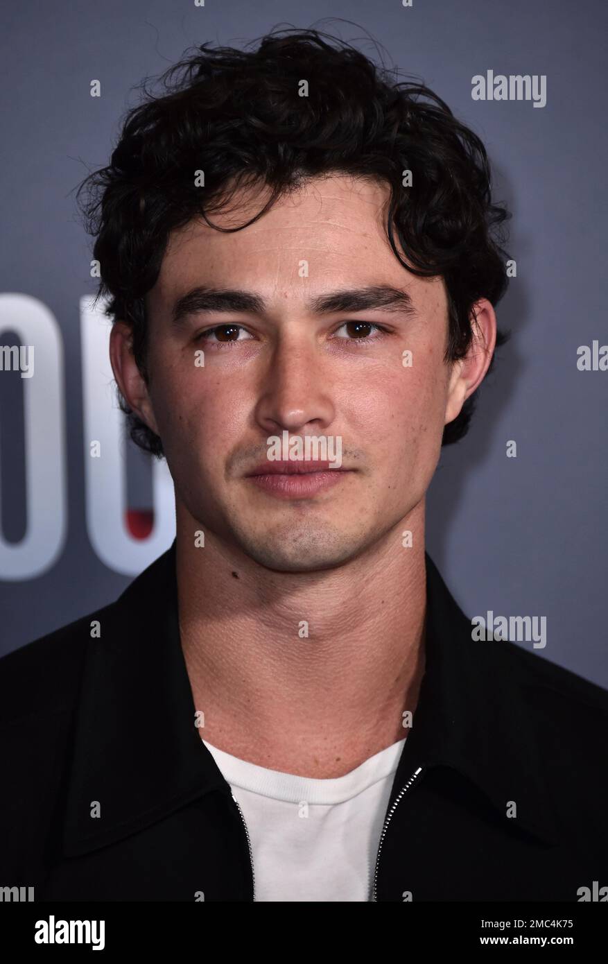 Gavin Leatherwood arrives at the premiere of "The Dropout" at DGA ...