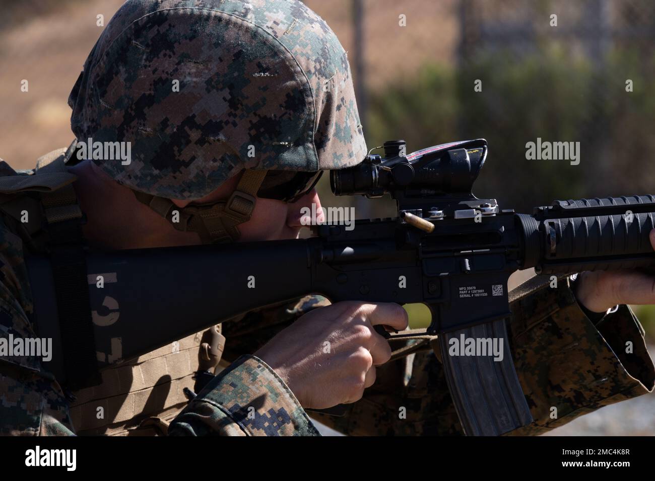U.S. Marine Corps Cpl. Corbin Weber, an air traffic controller with ...